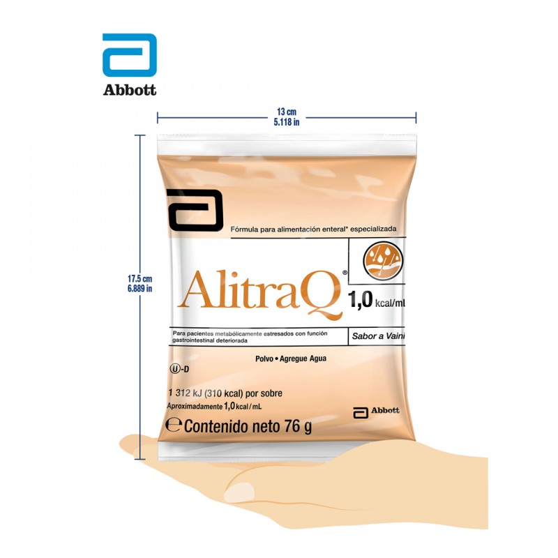 Alitraq 76 g Con 6 Sobres Sabor Vainilla