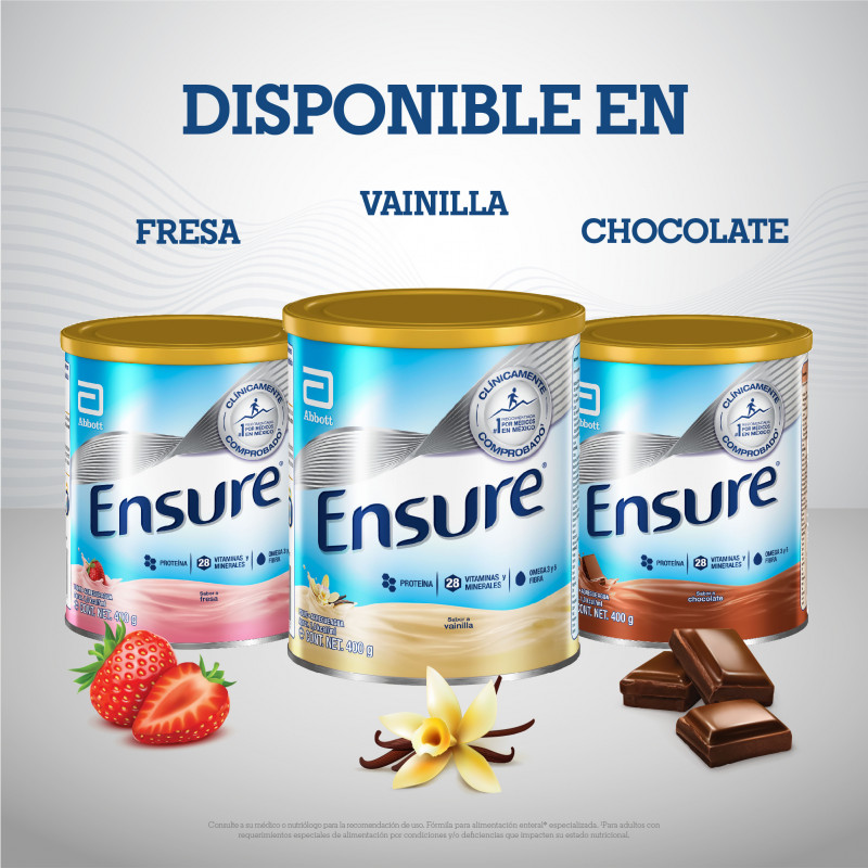 Ensure 400 g Fresa | Polvo en Lata | Abbott México