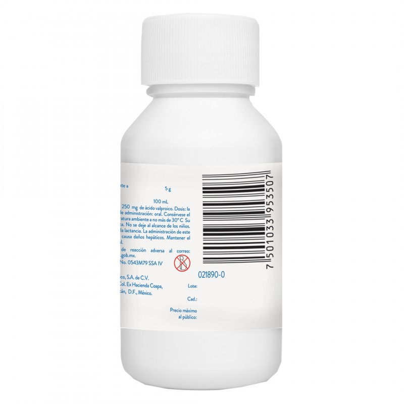 DEPAKENE® JARABE 250 mg/5 mL, 120 mL