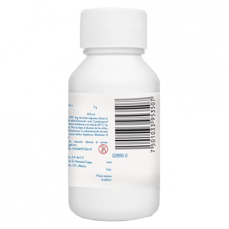 DEPAKENE® JARABE 250 mg/5 mL, 120 mL