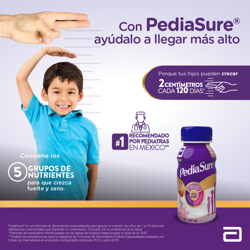 Pediasure 237 ml Fresa | 24 Piezas | Abbott México