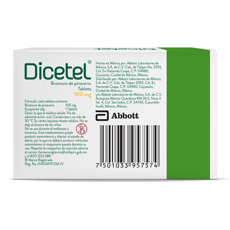 DICETEL® 100 mg C/28 TABS