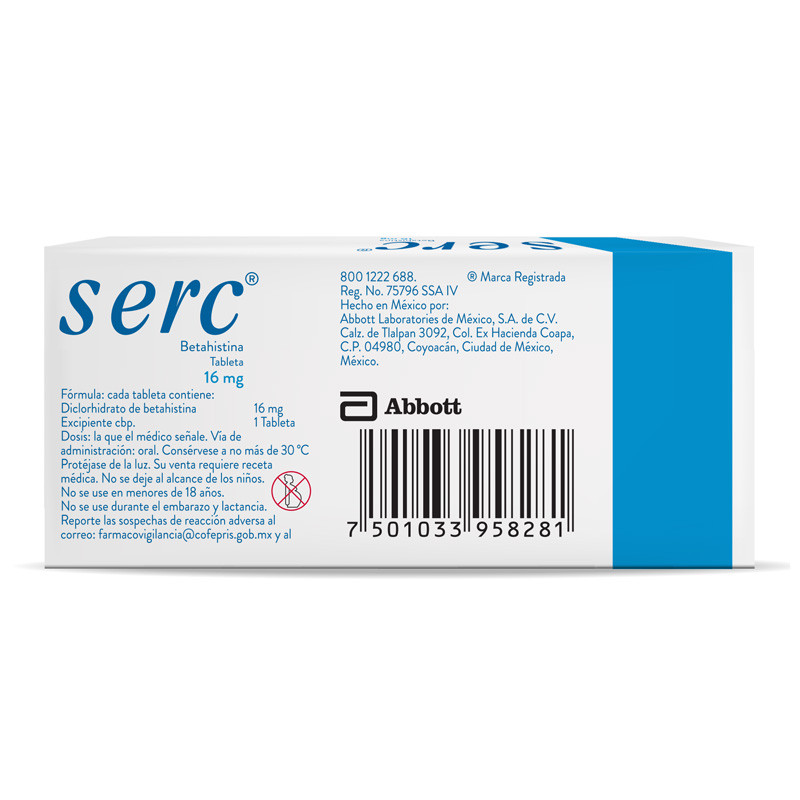 SERC® 24 mg C/30 TABS