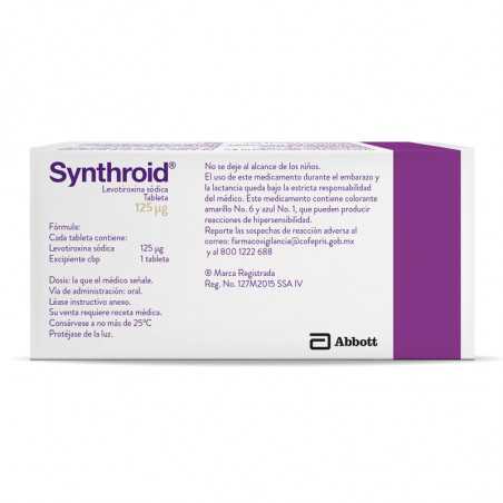 SYNTHROID® 125 mcg C/30 TABS