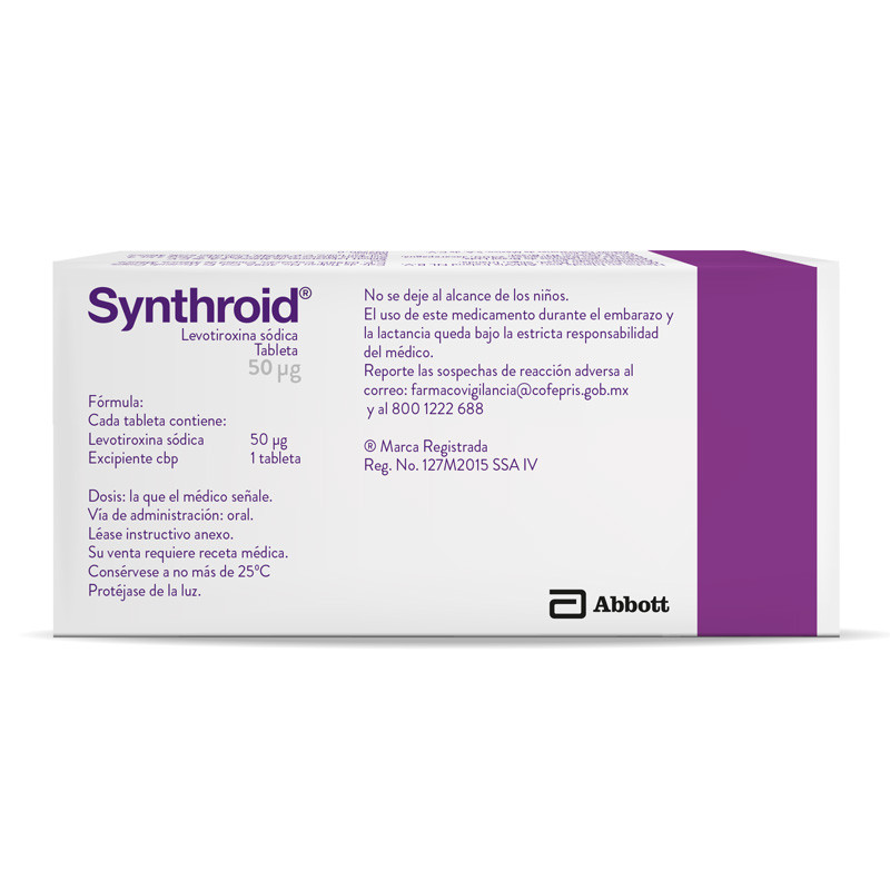 SYNTHROID® 50 mcg C/30 Tabs