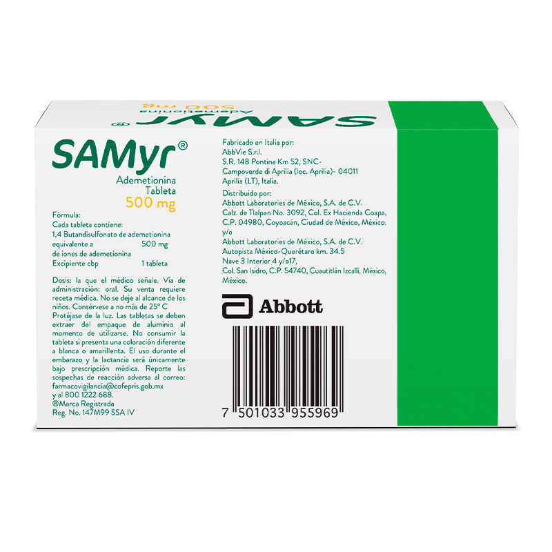 SAMYR® 500 mg C/40 Tabs