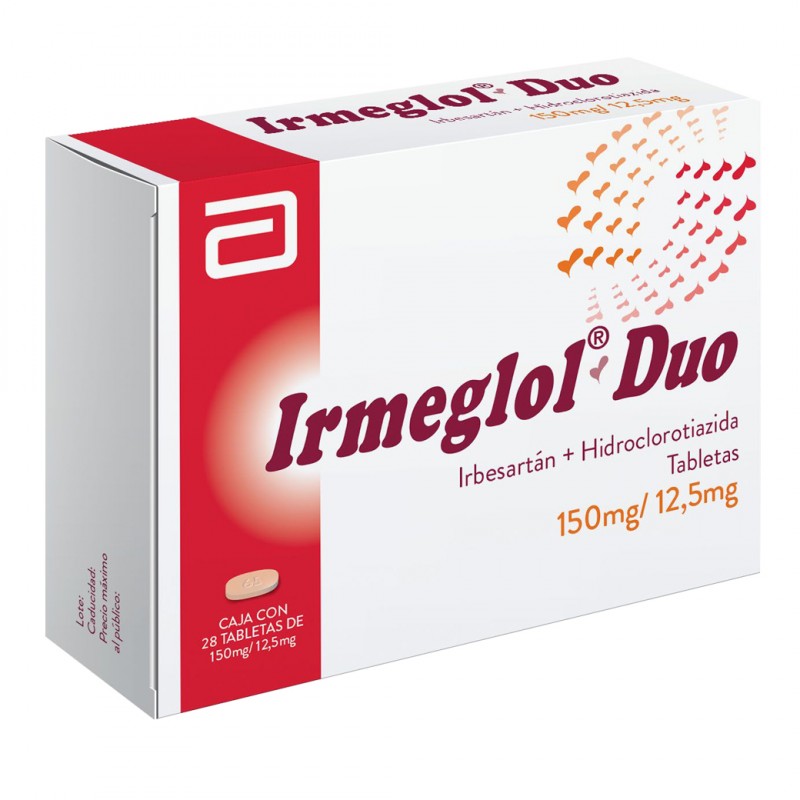 Irmeglol Duo 150 mg /12.5 mg Caja Con 28 Tabletas