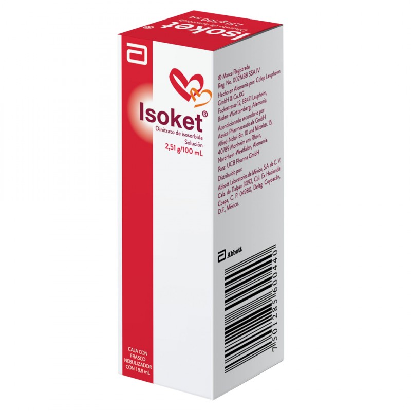 Isoket Solución 2.51g/100mL Frasco Nebulizador Con 18.8mL