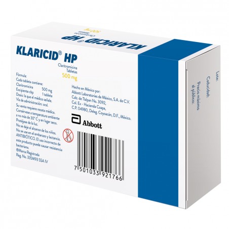 Klaricid HP 500 mg | 14 Tabletas | Abbott México