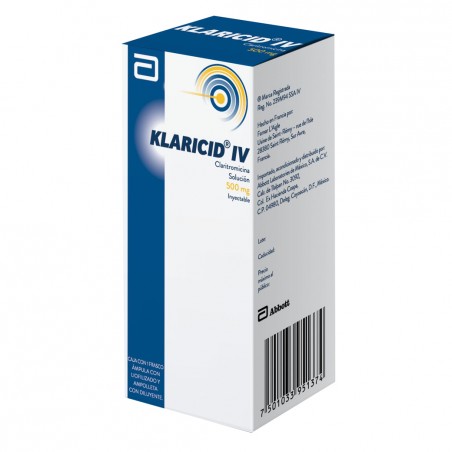 Klaricid I.V. 500 mg | Frasco 30 ml | Abbott México